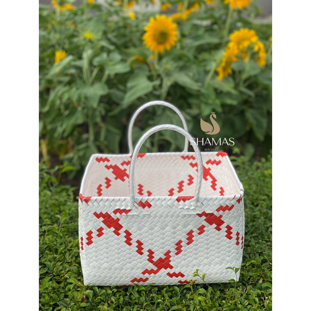 Picnic Bucket / Bakul Anyaman Hamper & Gift - Handcrafted & Handwoven ...