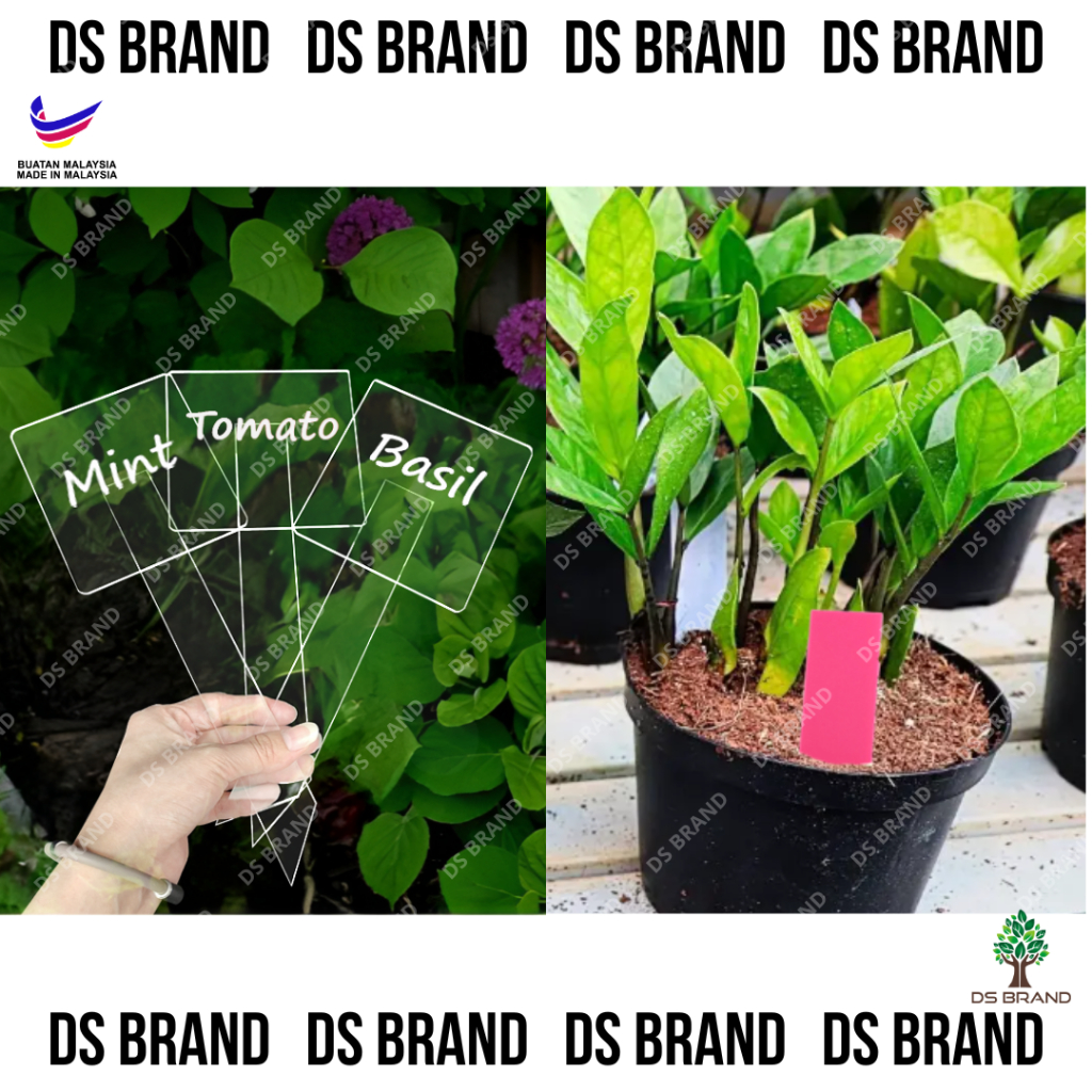 Penanda Pokok Acrylic / Plant Label Tag / Tanda Nama Pokok Bunga ...