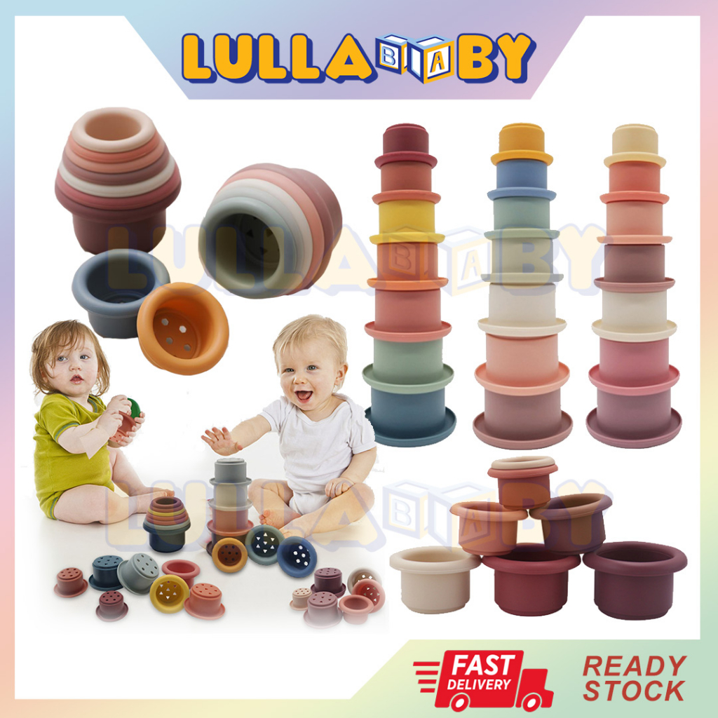 🔥READY STOCK🔥Baby Stacking Cup Educational Montessori Early Learning ...