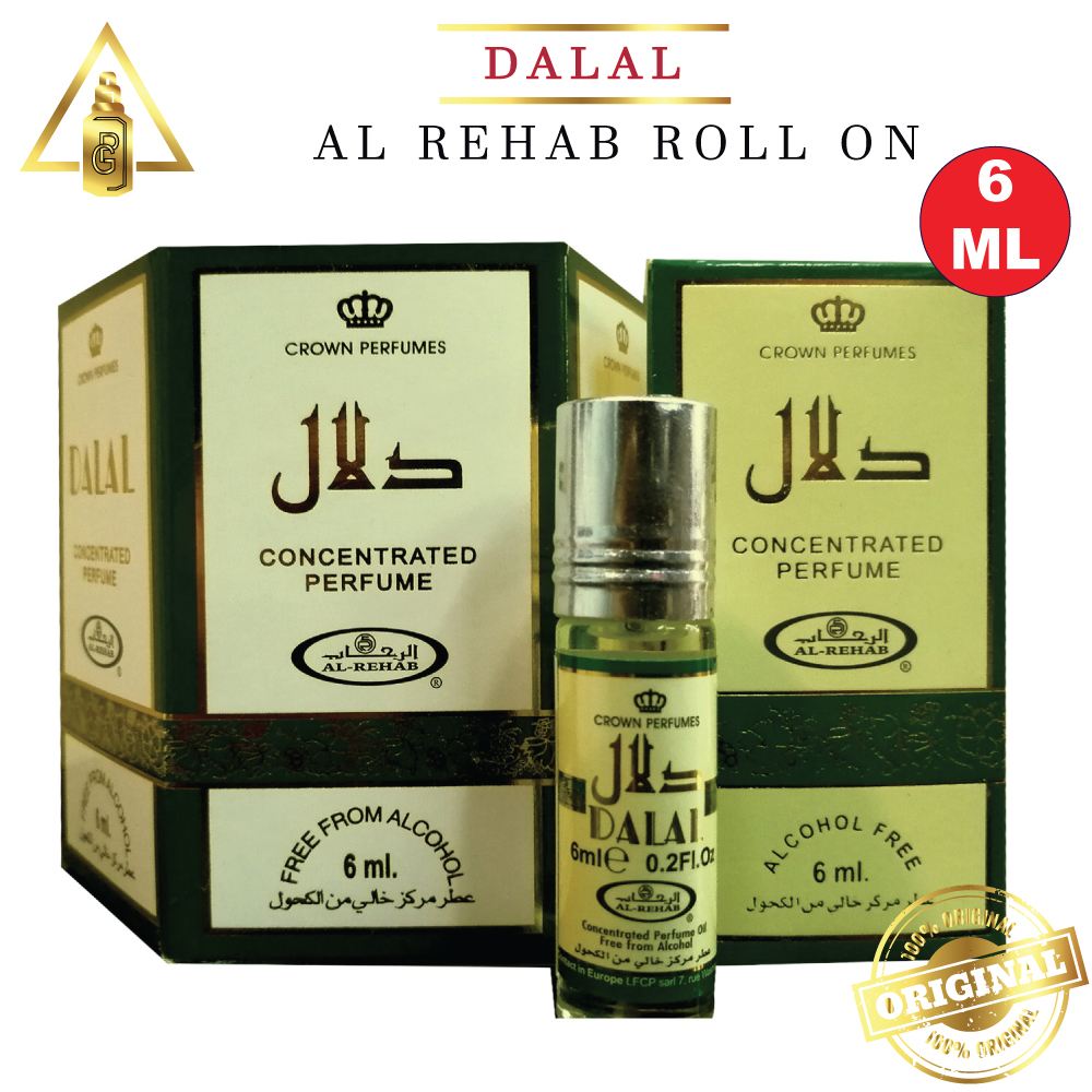 DALAL 6ml Roll-on Perfume Oil by Al Rehab Perfume Box of (6*6) Free ...