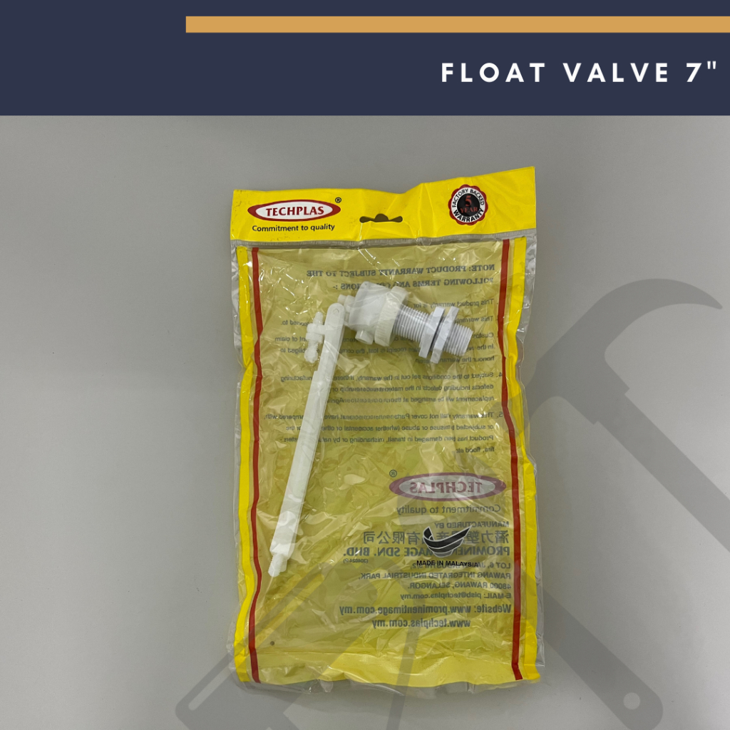 Techplas PVC Float Valve 7", 9" | Pelampung Bola Tangki Tandas | Rubber ...