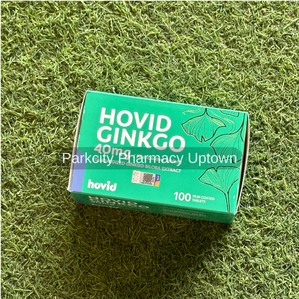 Hovid Ginkgo Ginkgo Biloba Extract Improve Circulation Nerve and Blood Vessel - 40mg 100's 11 ...