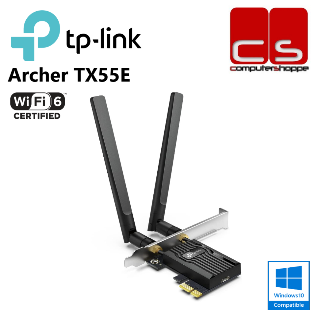 TP-Link Archer TX55E AX3000 Wi-Fi 6 Bluetooth 5.2 PCIe Adapter | Shopee ...