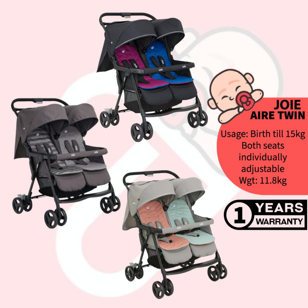 (Pre-Order) Joie Aire Twin Foldable Stroller | Shopee Malaysia