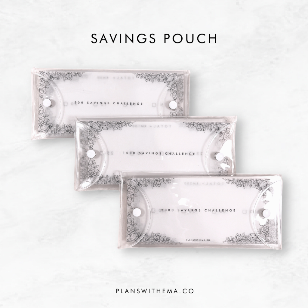 Savings Pouch | Cash envelope | Cash planner | Saving Challenges ...