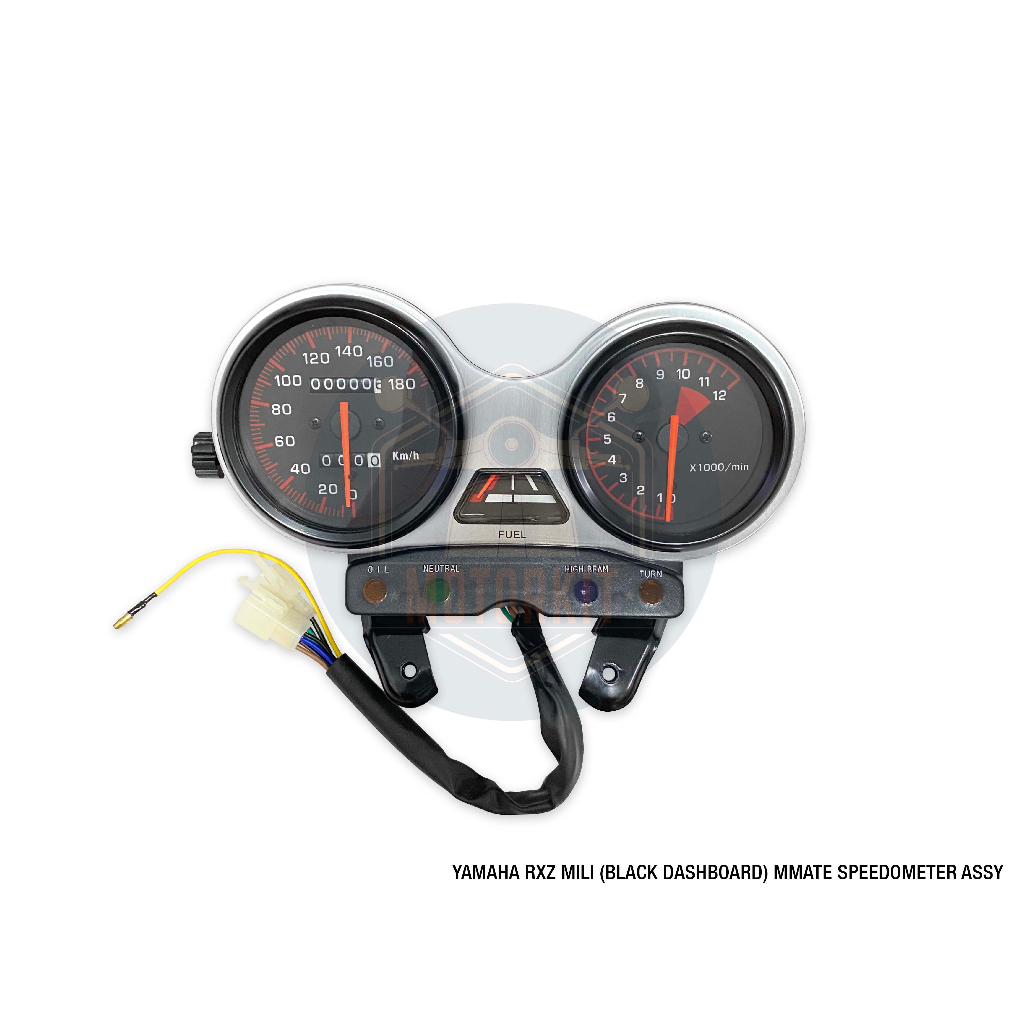 YAMAHA RXZ MILI BLACK DASHBOARD MMATE METER SPEEDOMETER ASSY SPEEDO ...