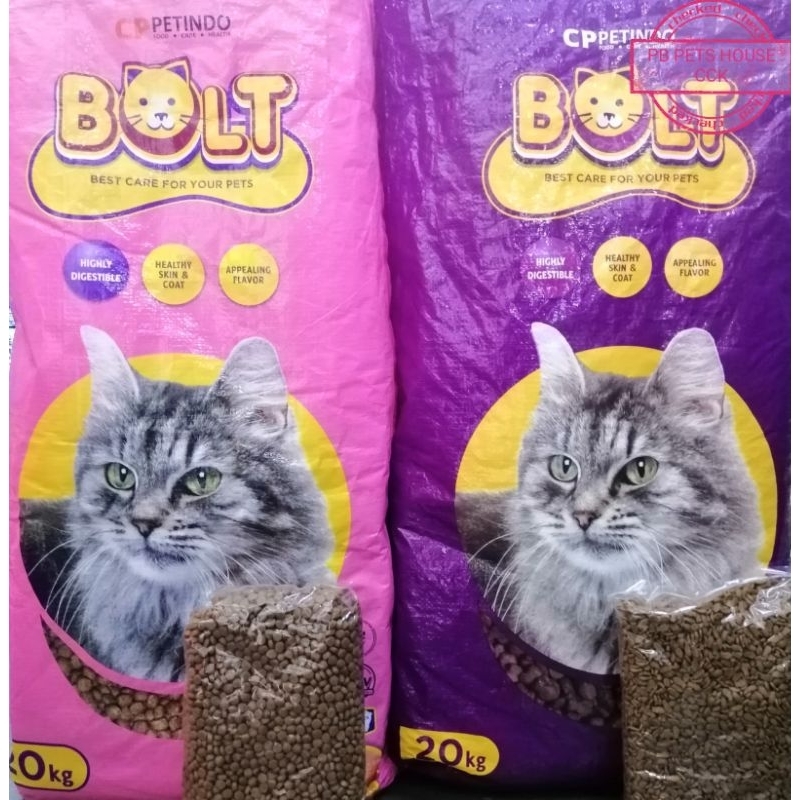 BOLT Makanan Kucing 1 kg Bungkus Semula/BOLT Cat Dry Food 1 kg Repack ...
