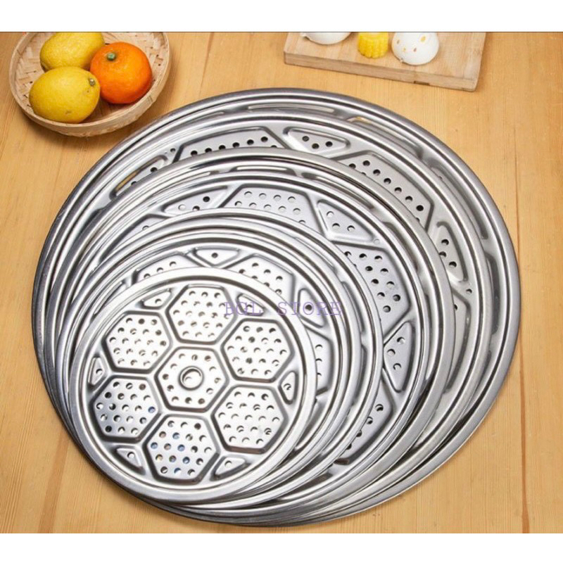 Stainless Steel Steamer Plate Steaming Tray / Hidangan Kukus / Steam ...