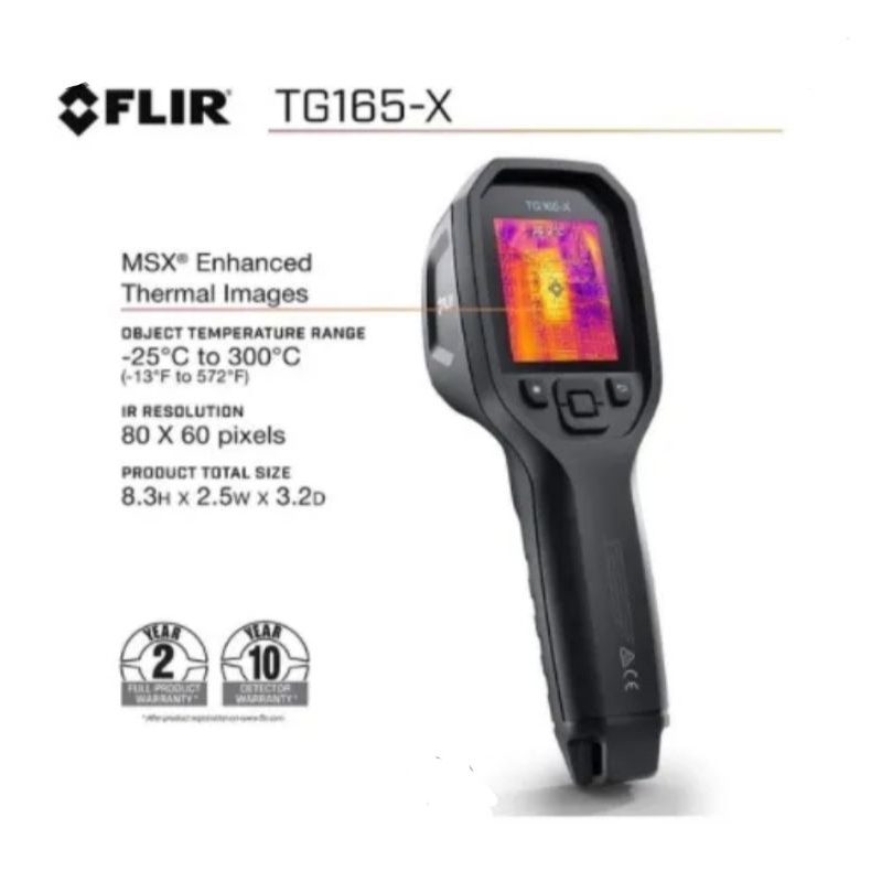 FLIR TG165-X Spot Thermal Imaging Camera - MSX Image Enhancement ...