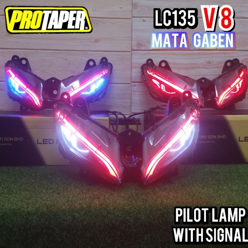 LC135 V8 LC V8 PROTAPER MATA GABEN WITH SIGNAL LIGHT PILOT LAMP | Shopee Malaysia