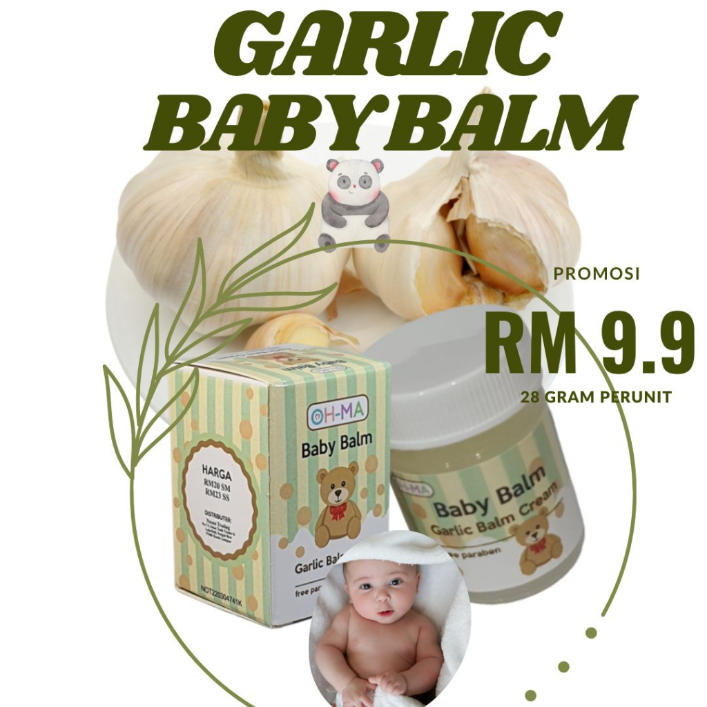 Balm Garlic Baby Cream Herbal & Kid Original Untuk Masalah Batuk ...