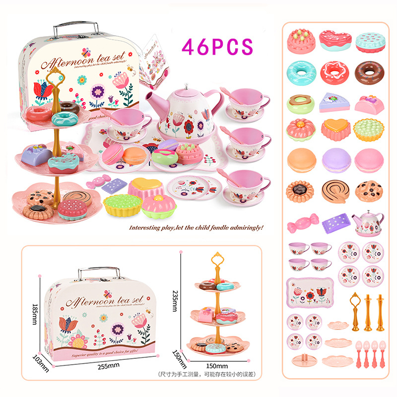 MOTIMO [From MY] 48pcs Kids Tea Set for Little Girls Princess Tea Party ...