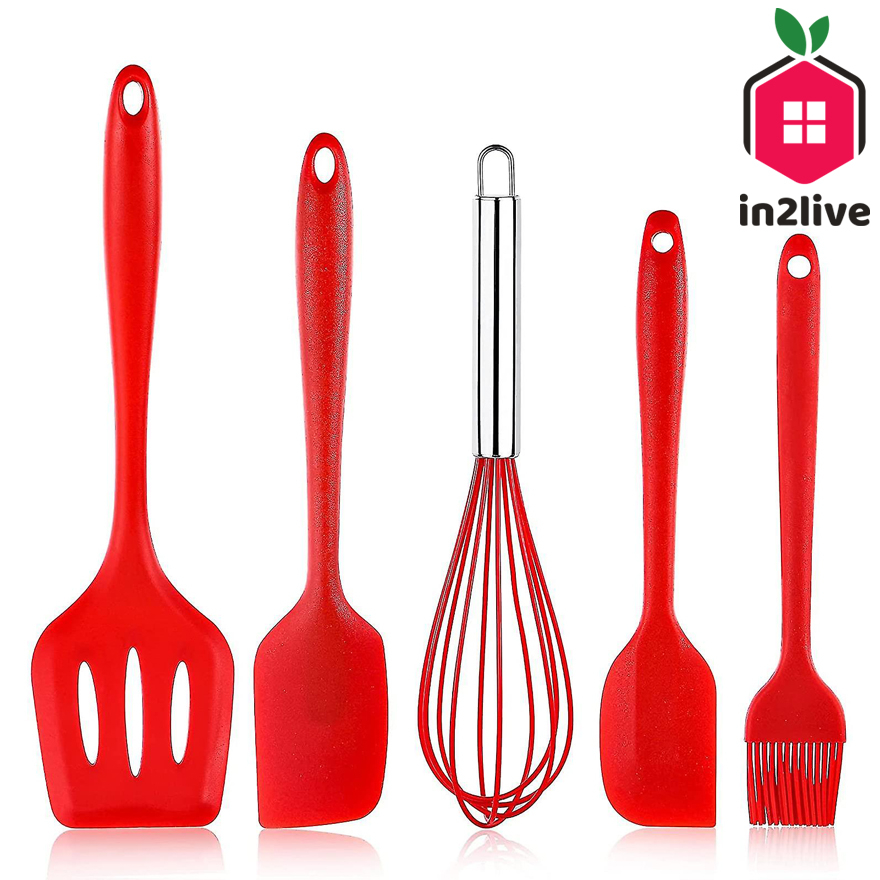 5-Piece Silicone Baking Utensil Set BAKING PROPS 5 PCS | Shopee Malaysia