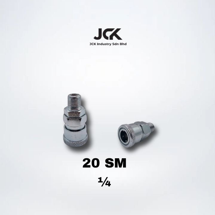 1/4" Hi-Coupler Air Hose Pneumatic Quick Coupler Coupling Socket Fitting 20SH 20SF 20SM 20PH ...