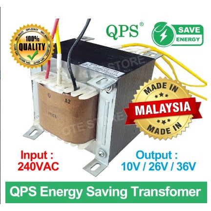 QPS Energy Saving Transformer 500VA single phase Input 240V Output 10V ...