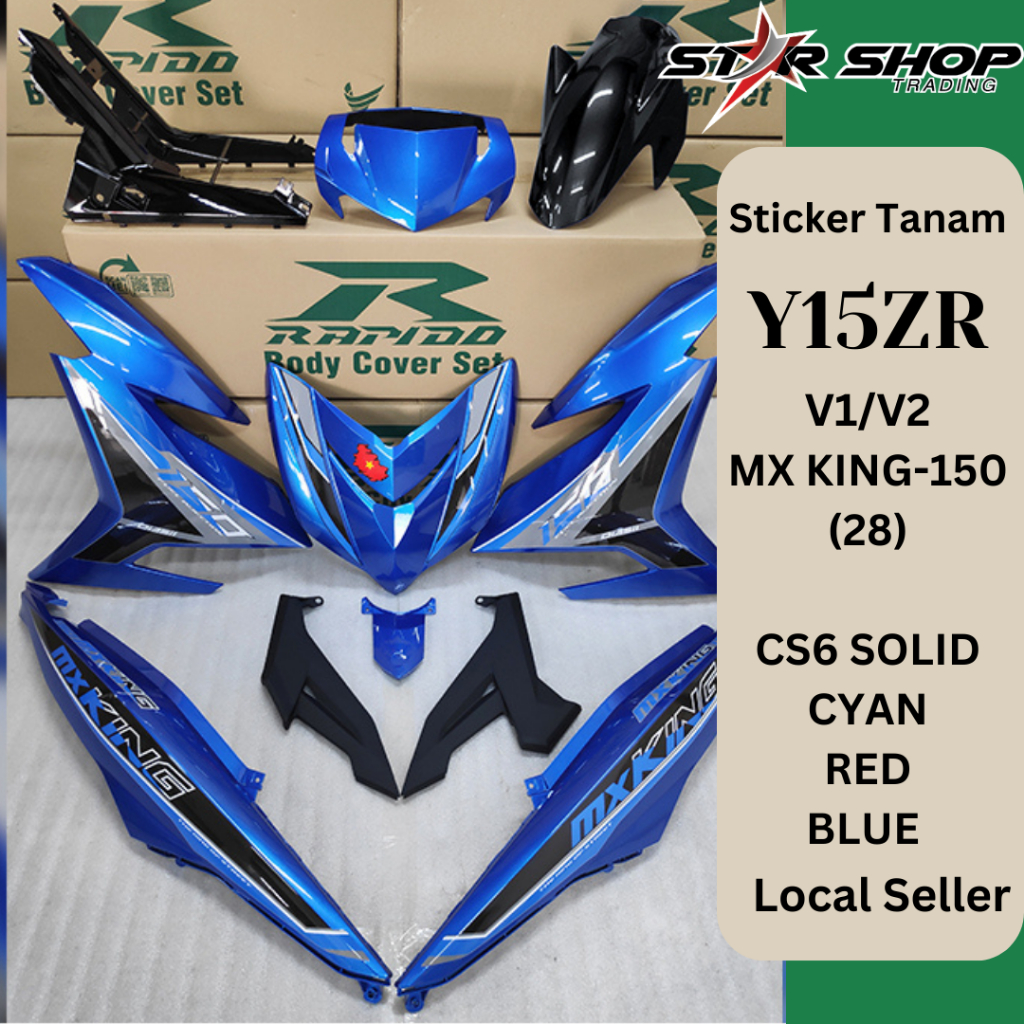 [LOCAL SELLER] COVERSET BODYSET Y15 Y15ZR YSUKU Y V1 V2 MX KING-150 (28 ...