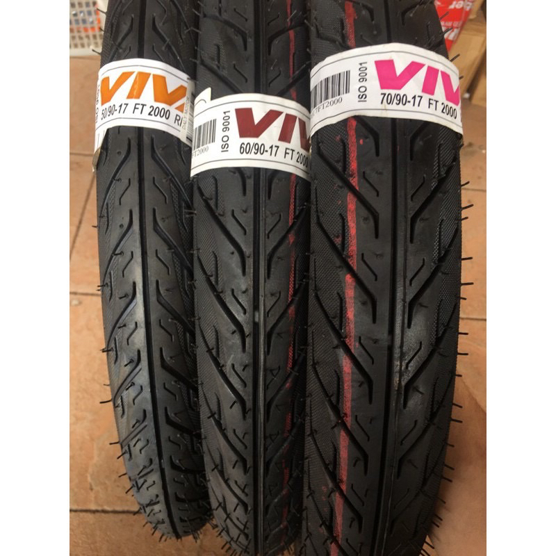VIVA TYRE 17 Tube Type FT2000 50/90-17 60/90-17 70/90-17 Cutting ...