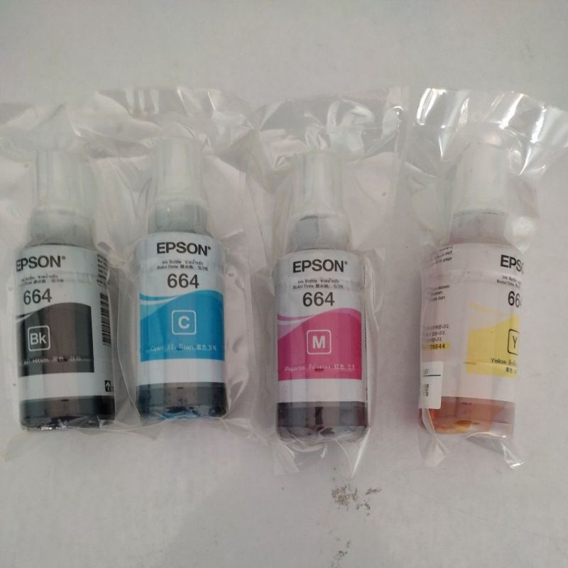 ORIGINAL EPSON T664 Refill Ink L120 L121 L210 L360 L405 L565 L385 L1300 ...