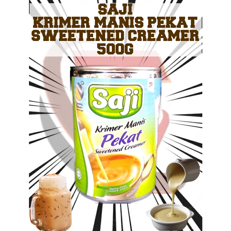 SAJI KRIMER MANIS SUSU PEKAT | SWEETENED CREAMER TIN 500G | HALAL ...