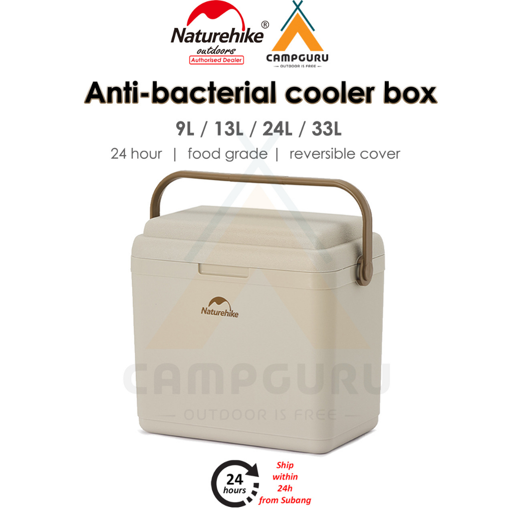 Naturehike Antibacterial Cooler Box Outdoor Insulation Incubator 9L 13L 24L 33L portable ice ...