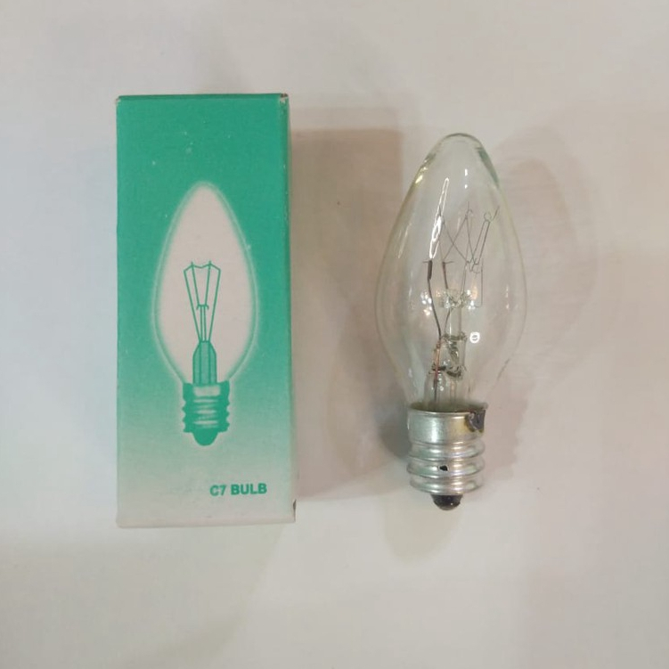 🌶CHILI🌶 Candle Bulb E12 🕯 240V ( CLEAR/RED ) Filament Incandescent Lamp ...