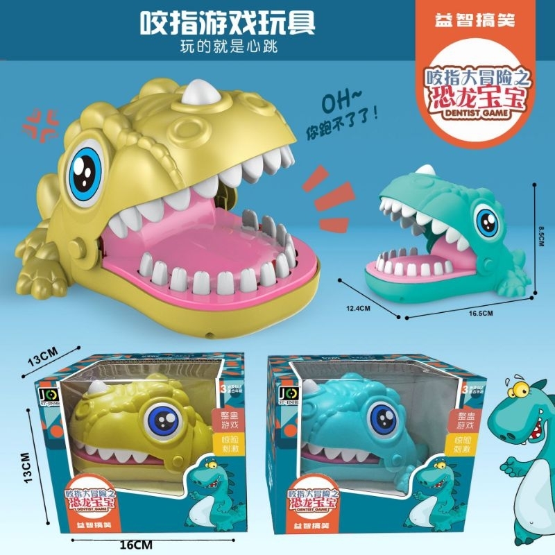 ( READY STOCK ) Funny Big Crocodile Jaw Tooth Finger Bite Toy | Shopee ...
