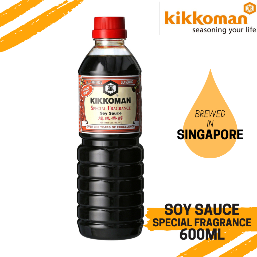 [Kikkoman] Special Fragrance Soy Sauce 600ml *Brewed in Singapore ...