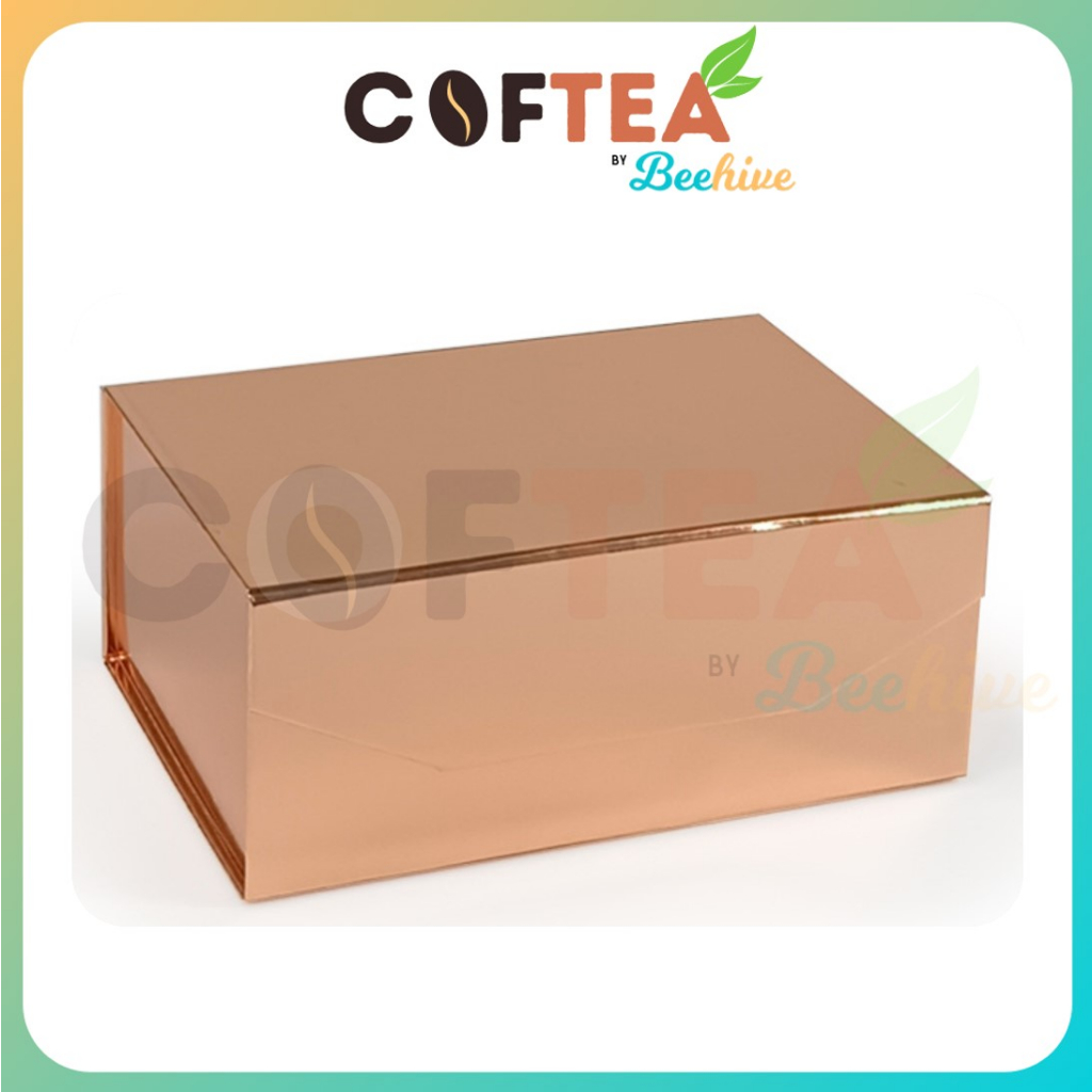 Rose Gold Magnetic Premium Foldable Gift Box | Shopee Malaysia