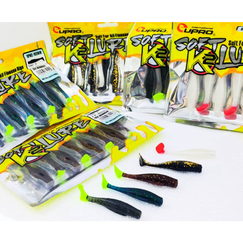 EUPRO SOFT LURE MINNOW #6cm/2.4'' 10X STRONG SOFT PLASTIC LURE SP LURE ...