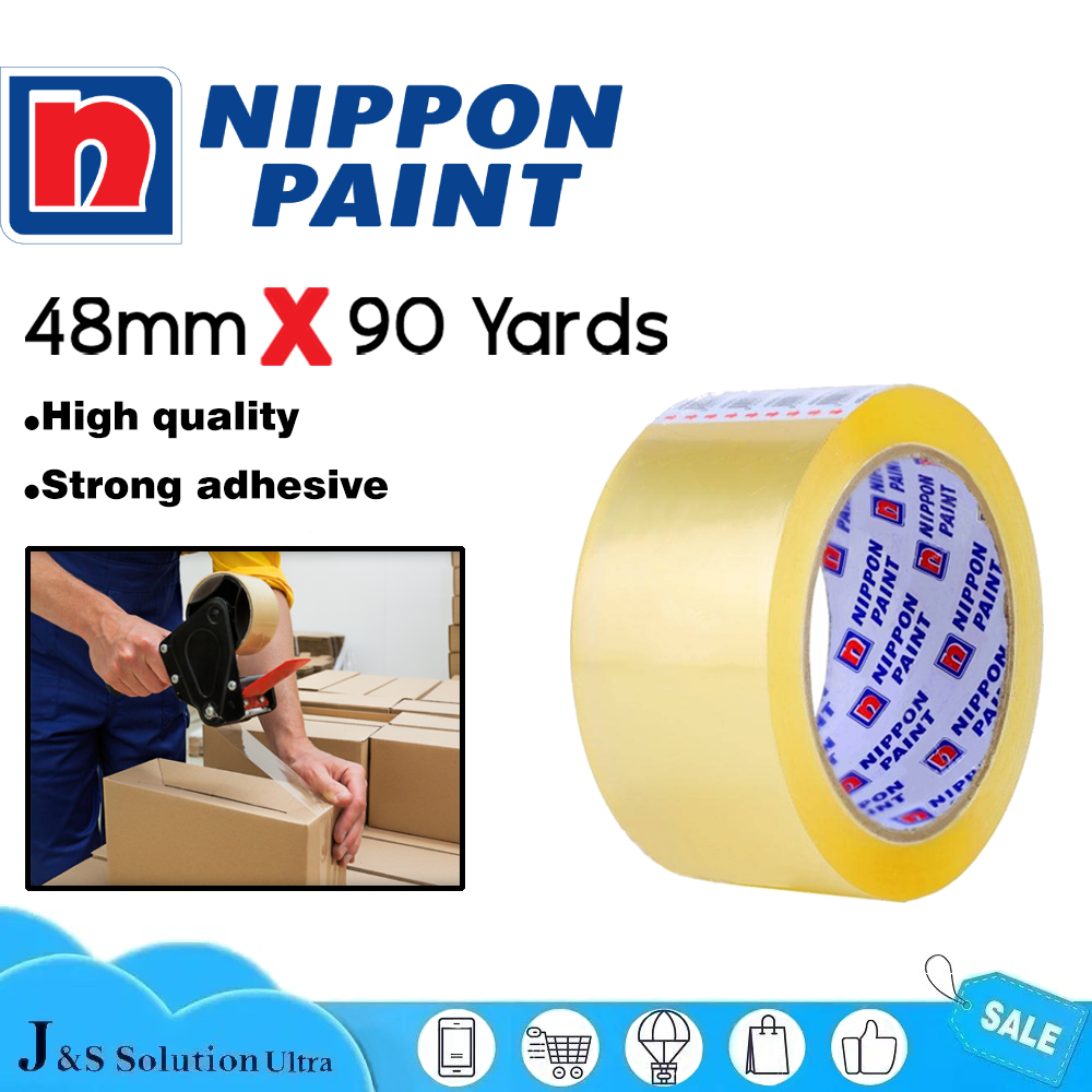 NIPPON PAINT Quality OPP Tape 48mm x 90 Yard for E Commerce Carton Box ...