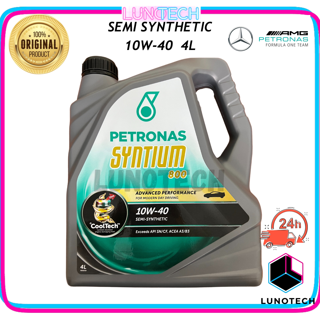 [ORIGINAL] Petronas 10W40 SYNTIUM 800 MERCEDES AMG Engine Oil Semi ...