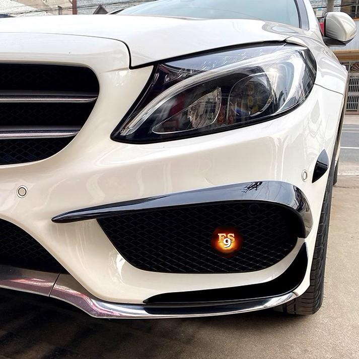Mercedes W205 C CLASS AMG LINE Front Lip 2015-2018 C180 C200 C250 C300 ...