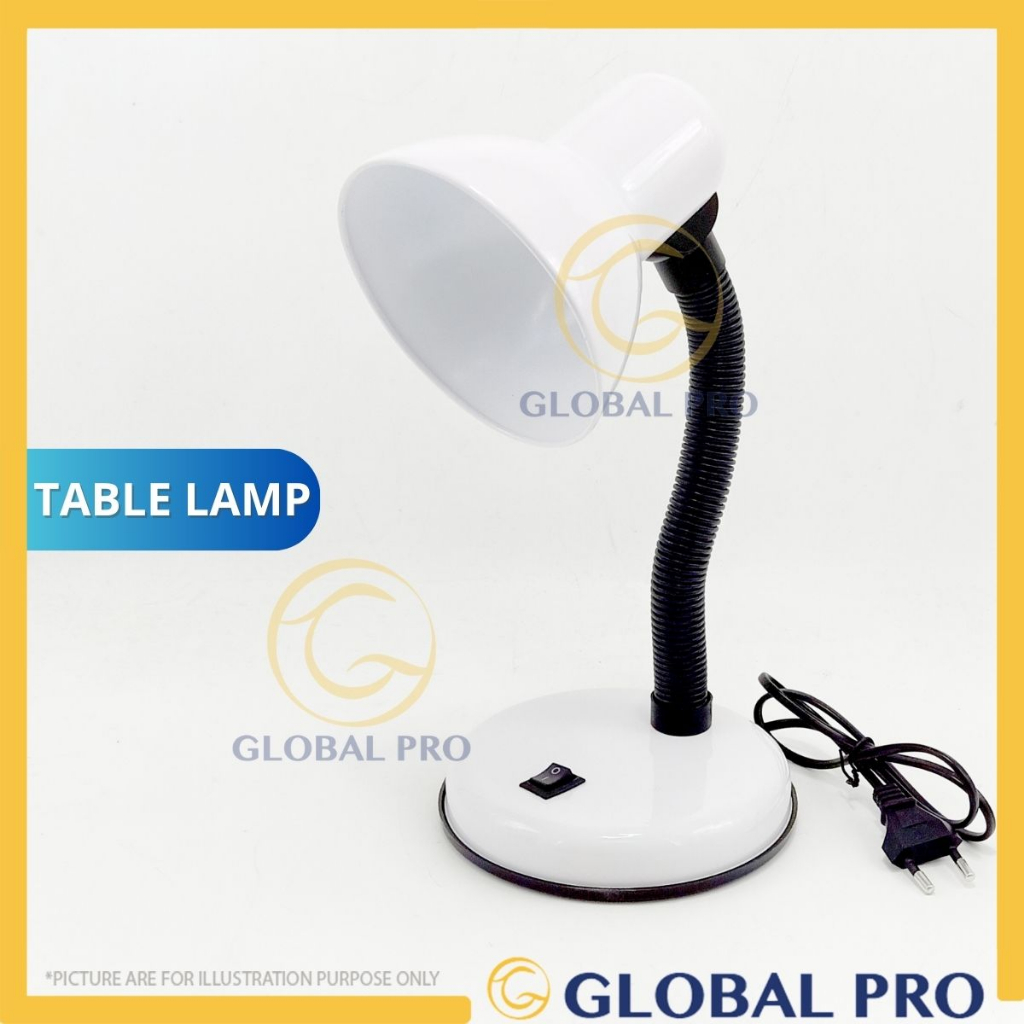 E27 Study Lamp Lampu Meja Belajar Desk Lamp E27 Bulb Table Lamp Clip ...