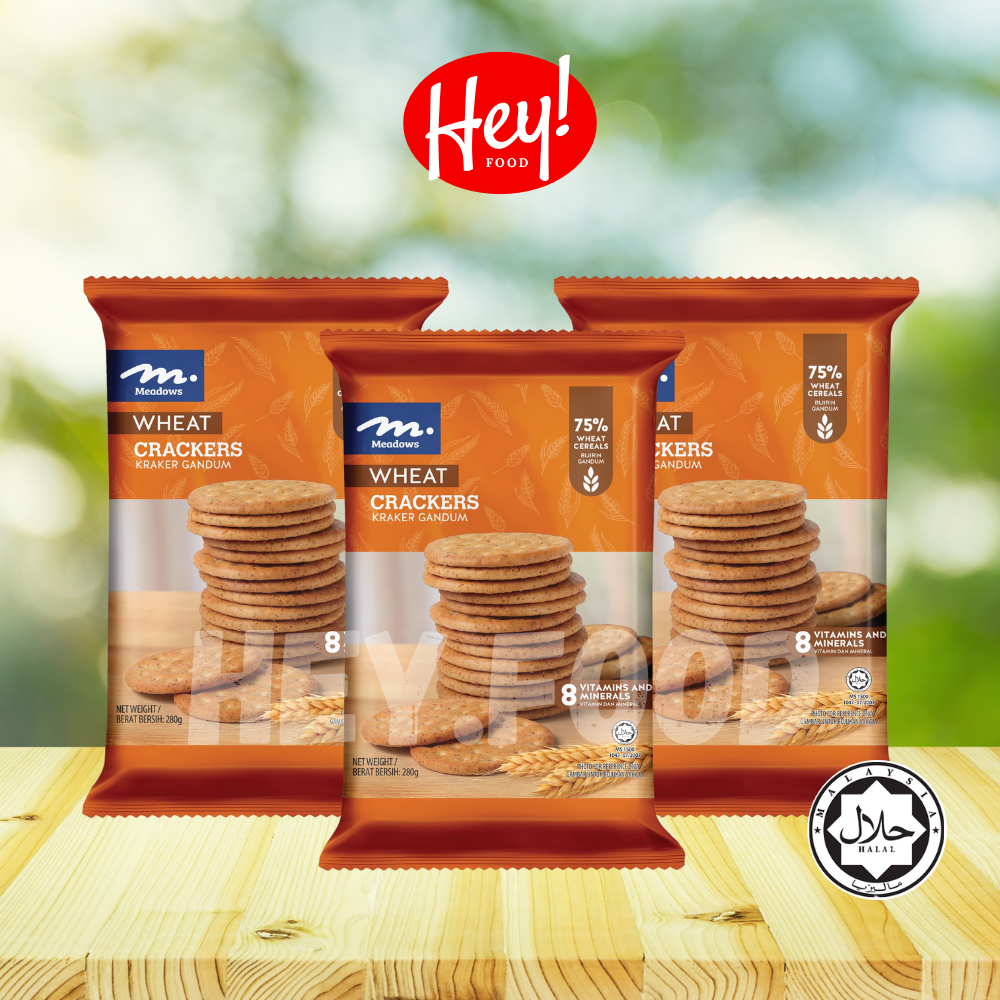 MEADOWS Wheat Crackers (280g) Biscuits | Shopee Malaysia