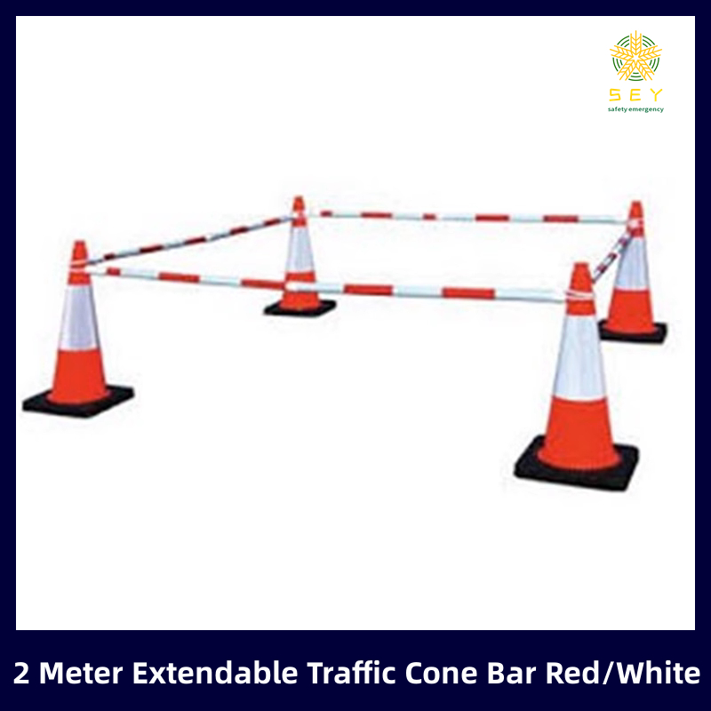 【COD】High Quality 2 Meter Retractable Cone Bar Black Yellow / Safety ...