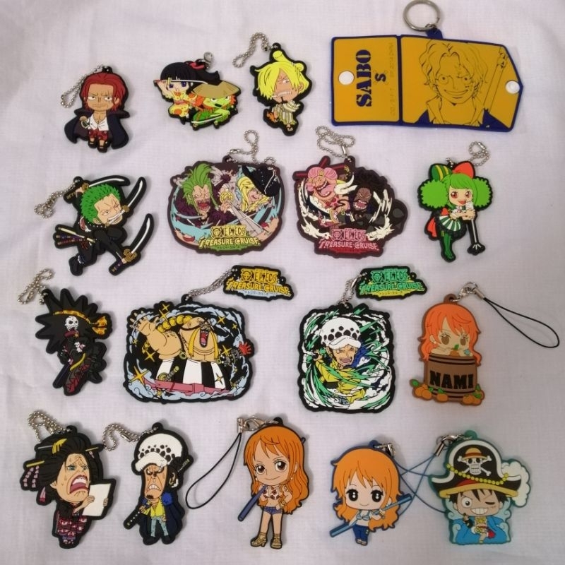 One Piece JAPAN Banpresto BANDAI CARTOON ANIME RUBBER KEYCHAIN ...