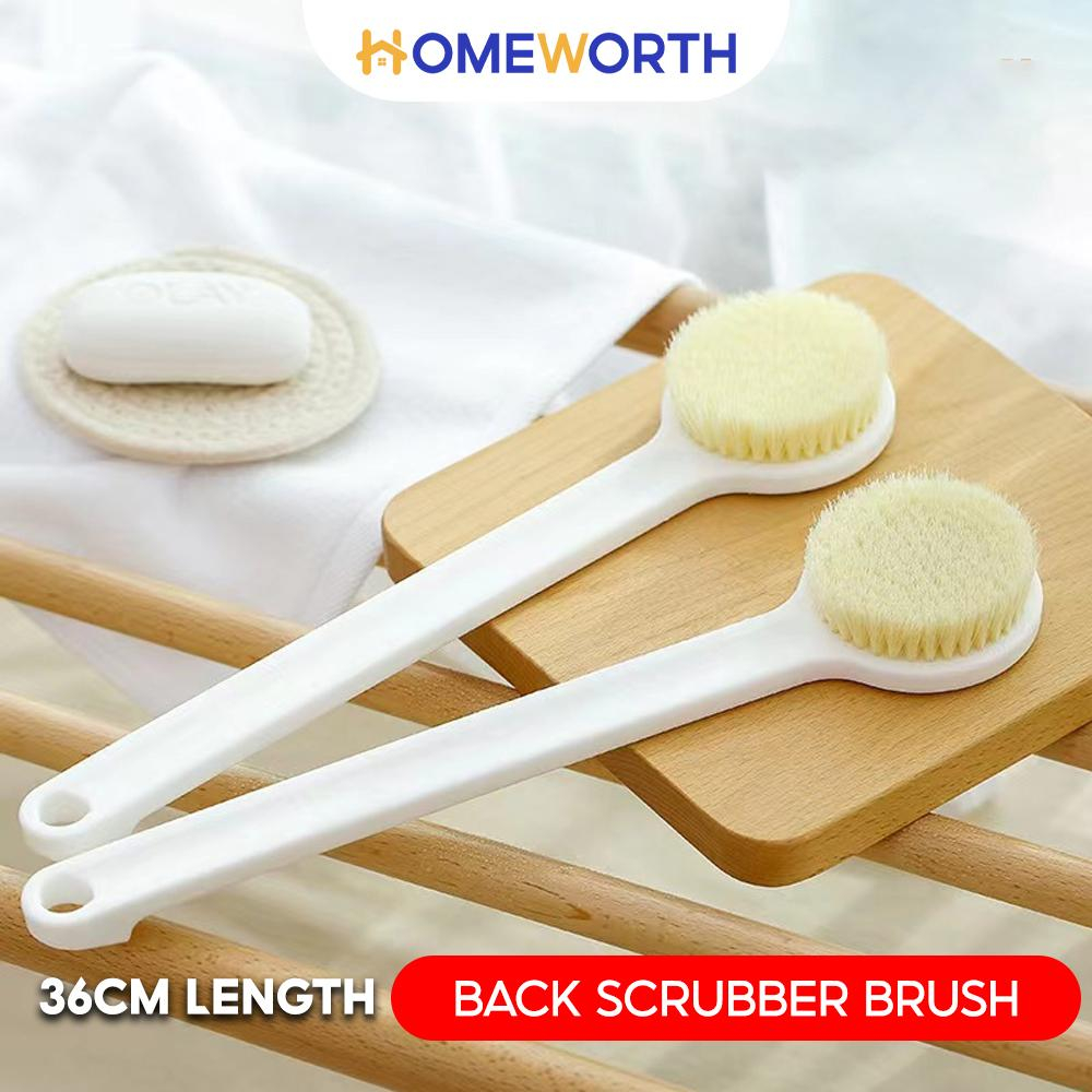 HOMEWORTH Japanese Style Long Handle Bath Brush/Soft Brush/Shower Brush ...