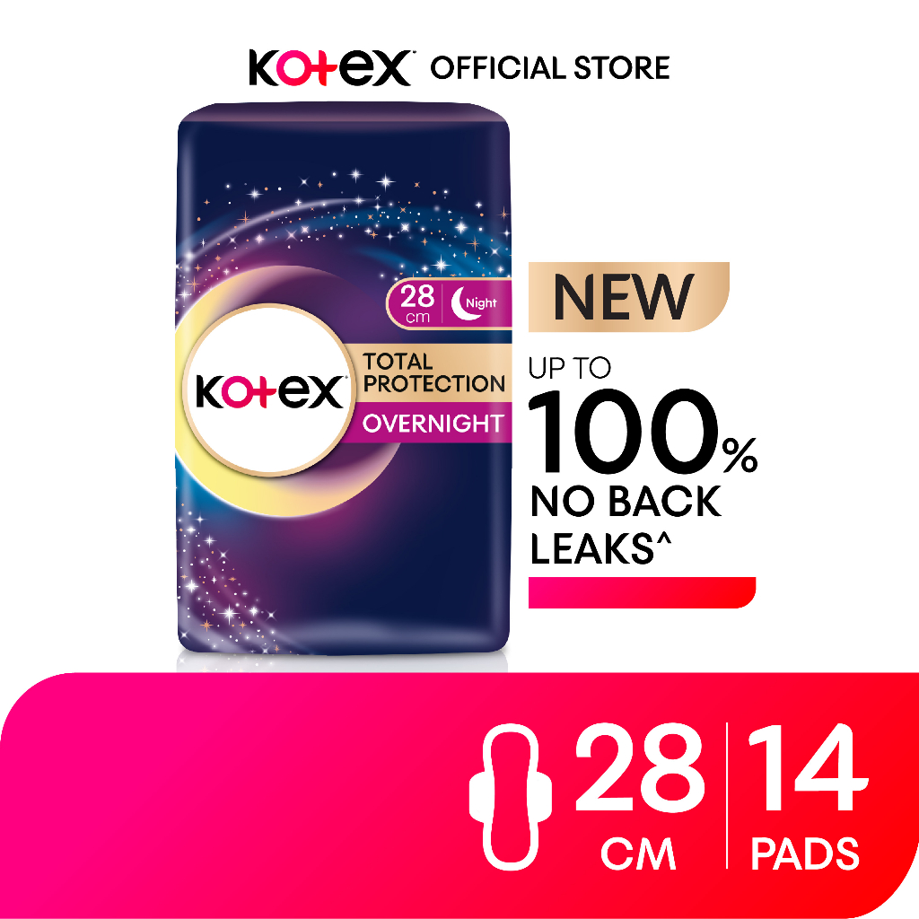 Kotex Proactive Guard Overnight Wing Pad 28cm (14 pcs) | Shopee Malaysia