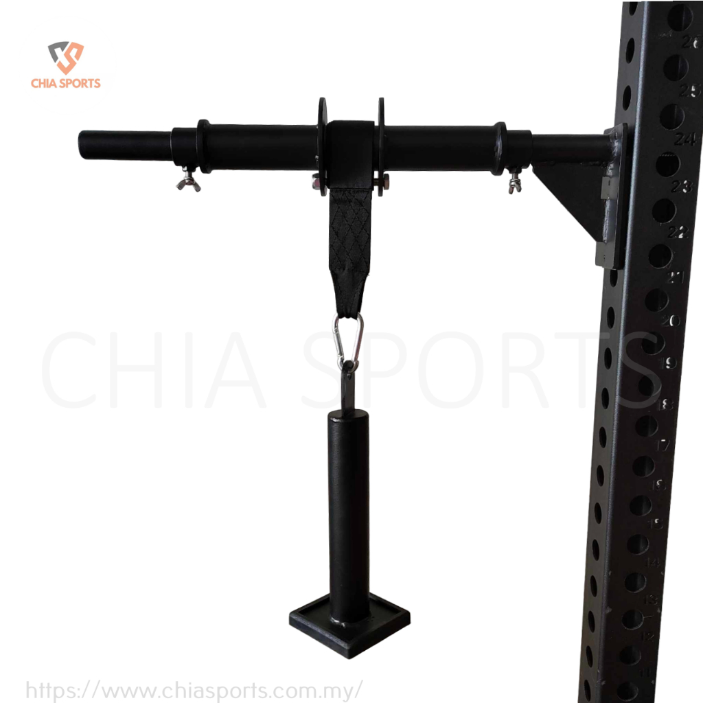 Wrist Roller Rack Attachment Grip Strength Forearm Trainer Power Cage ...