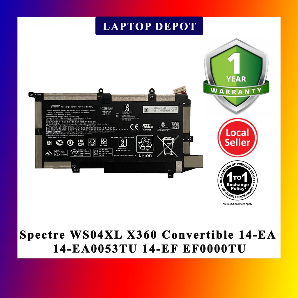 HP-Spectre WS04XL X360 Convertible 14-EA 14-EA0053TU 14-EF EF0000TU ...