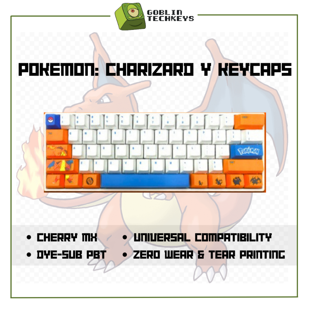 Pokemon Keycaps | Charizard Y Keycaps | Shopee Malaysia