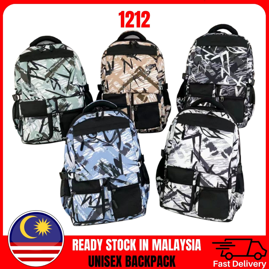 1212 #Korea Backpack High Quality ( Beg Sekolah / School Bag / Beg ...