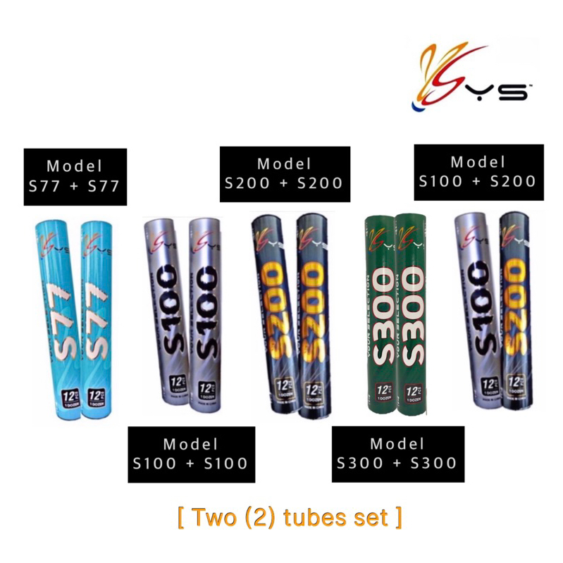 [Ready Stock] [2 tubes SET] 高级鹅毛！两筒装 YS S100/S200/S77 Speed 77 (12 pcs ...