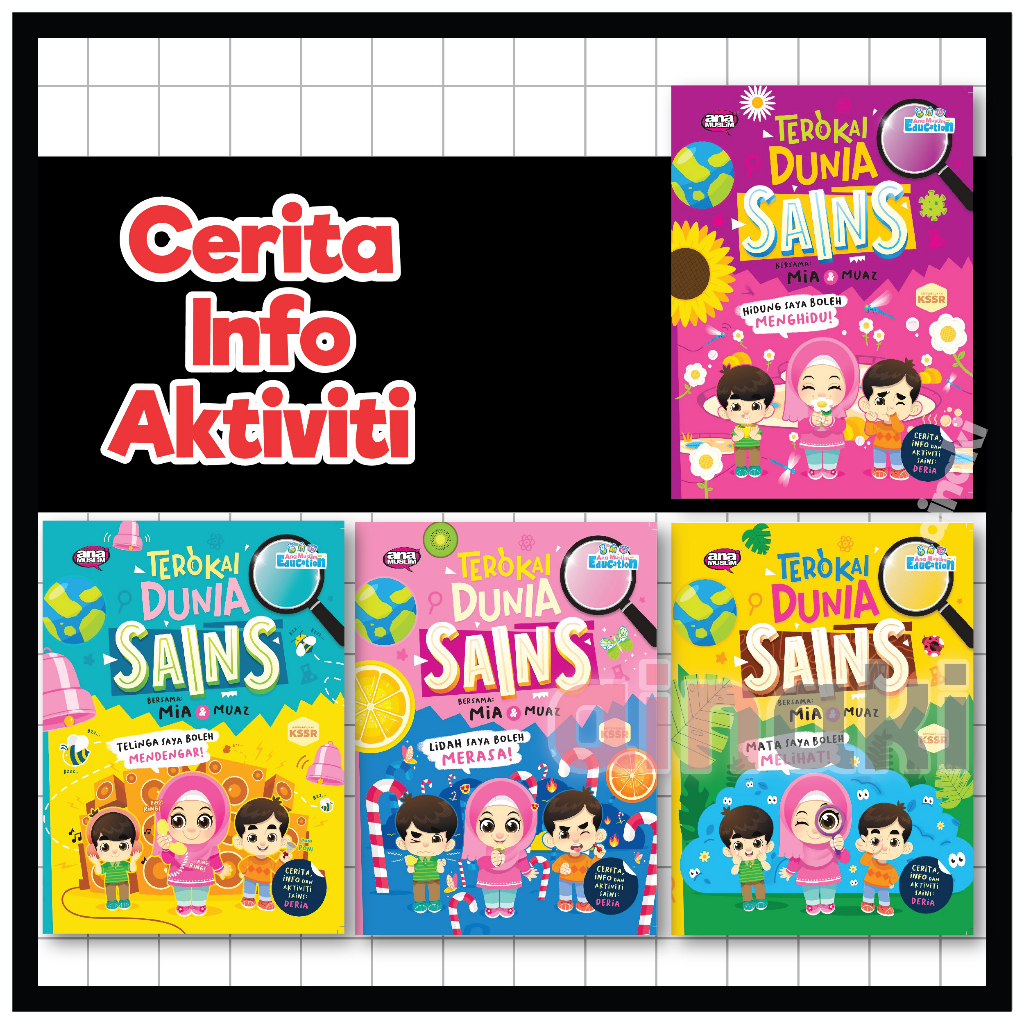Terokai Dunia Sains Bersama Mia & Muaz Buku Aktiviti Sains Kanak2 Info ...