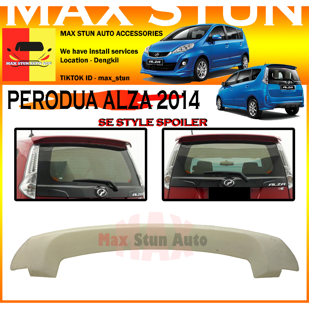 PERODUA ALZA FACELIFT 2014 SE SPOILER ALZA 2014 REAR TRUNK SPOILER ALZA ...