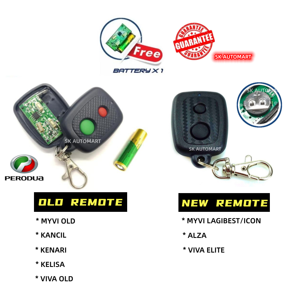 Perodua Remote Alza & Myvi Old / Lagi Best / Icon / Viva Elite / Viva ...