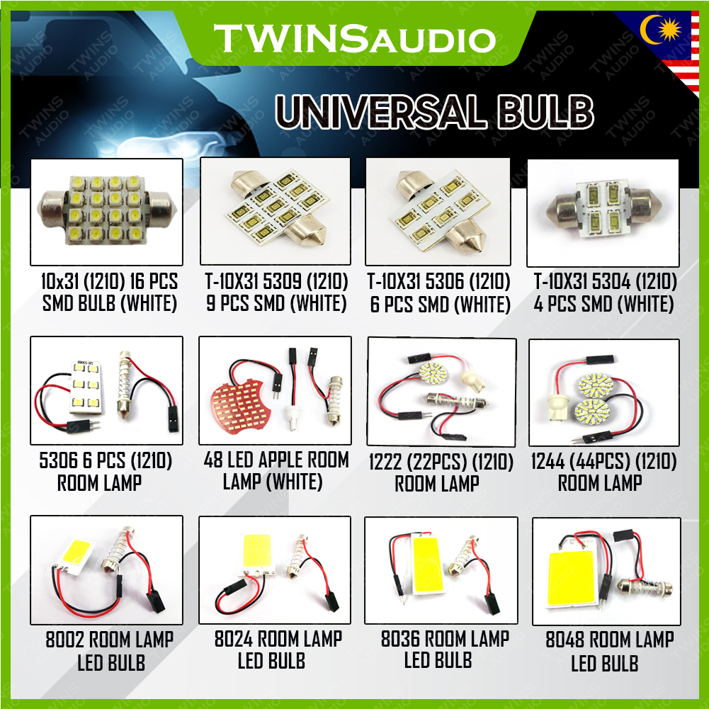 (1pc) Car Universal Room Lamp Led bulb | Shopee Malaysia