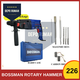BOSSMAN 900W BGBH-226 3 MODE ROTARY HAMMER DRILL GERUDI UNTUK TEBUK ...