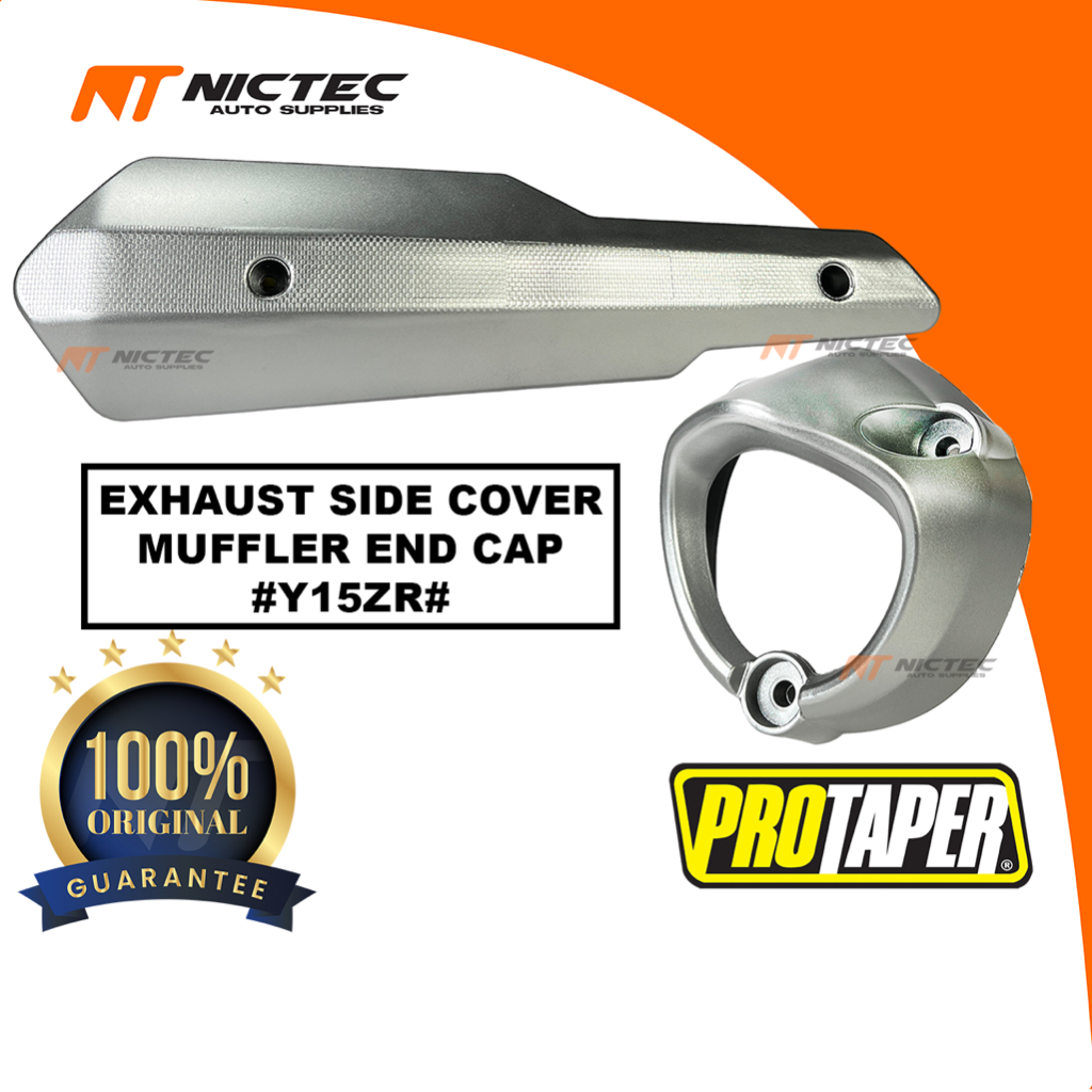 Y15ZR SILVER EXHAUST SIDE COVER EKZOS MUFFLER END CAP EXCITER VIETNAM ...