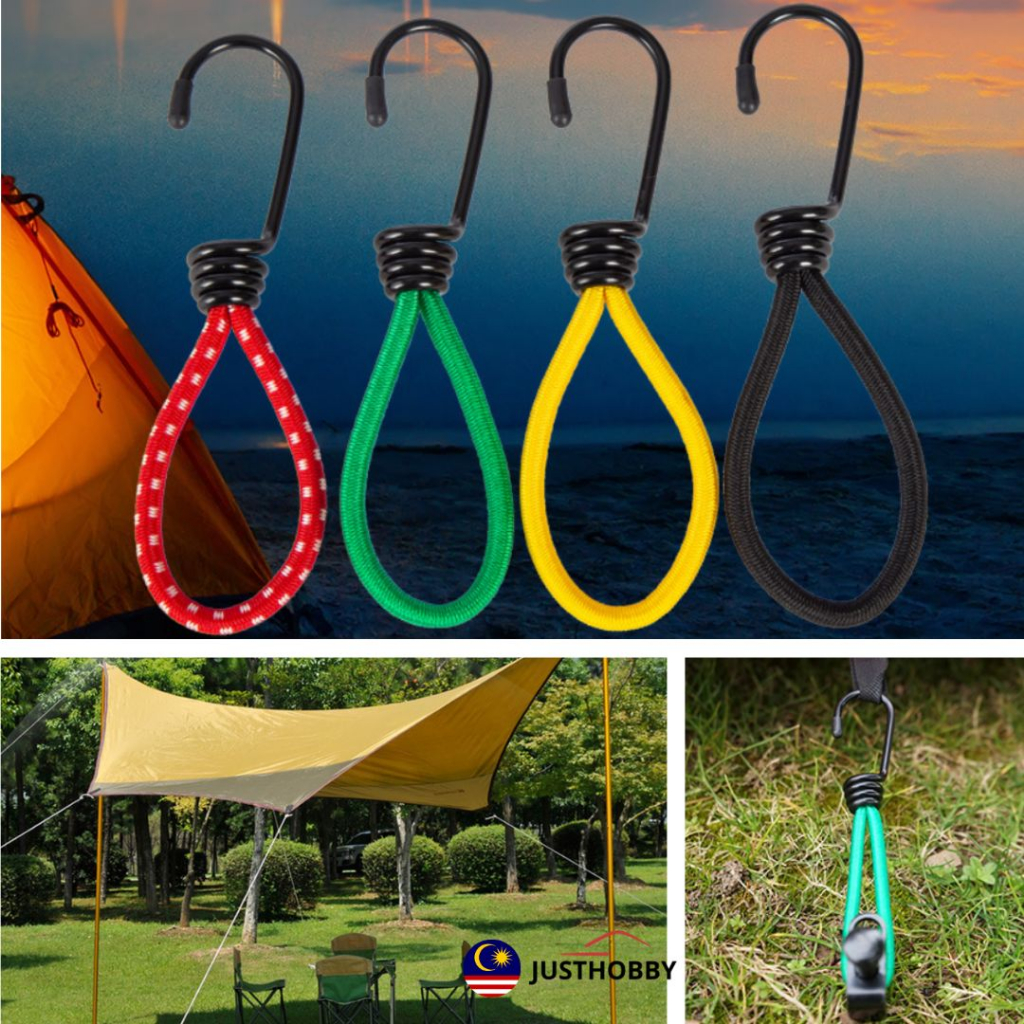[READYSTOCK]Flysheet Elastic Hook Tent Nail Hook Tent Peg Elastic Hook ...